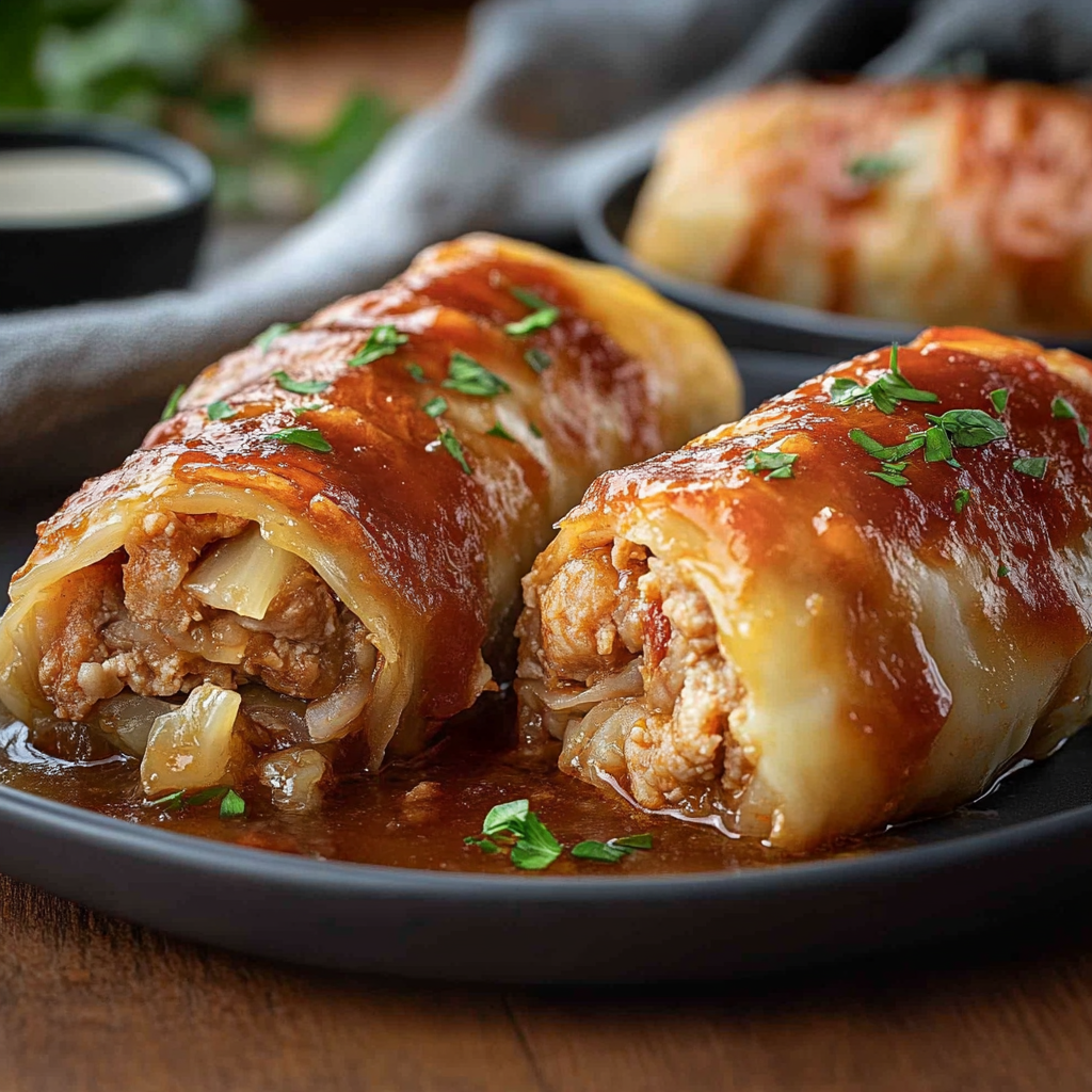Mini Cabbage & Garlic Sausage Rolls